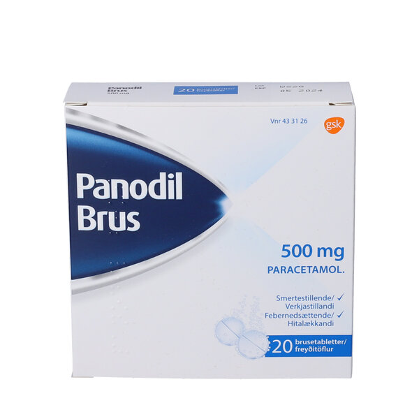 Panodil brusetabletter 500 mg 20 stk | Køb på DinApoteker.dk