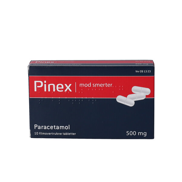 Pinex mod smerter 500 mg 10 stk | Køb på DinApoteker.dk