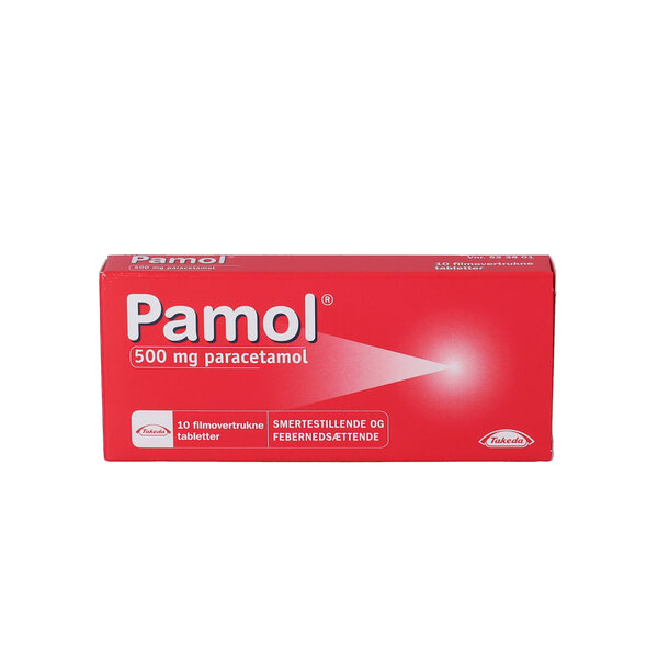 Pamol mod smerter 500 mg 10 stk | Køb på DinApoteker.dk
