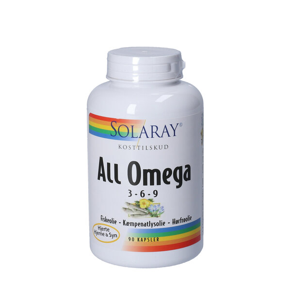 Solaray All Omega 3-6-9 90 stk. | Køb på DinApoteker.dk